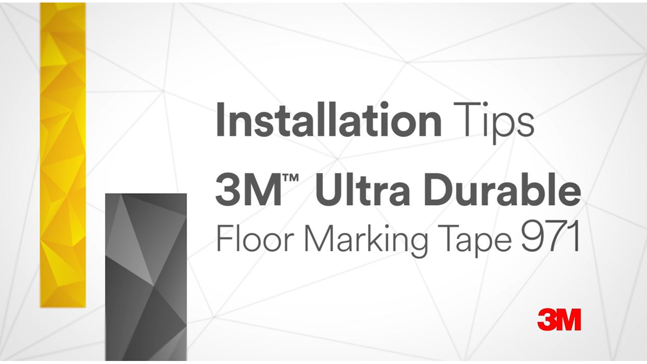 Watch Installation Tips 3M Ultra Durable Floor Marking Tape 971 on ...