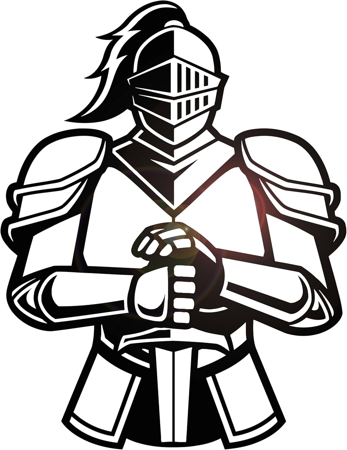 Amazon.com: Large Vinyl Wall Decal Medieval Knight Armor Sword Boys ...