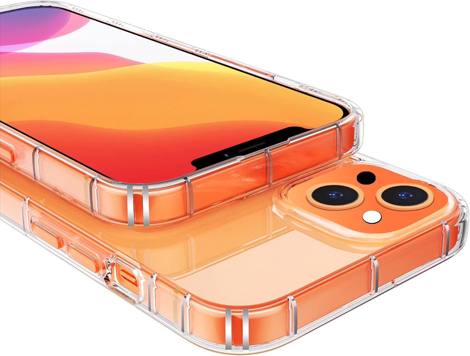 Crystal Clear Slim caso para iPhone 13 Mini TPU caso mejor que la cubierta de silicona soporta ...