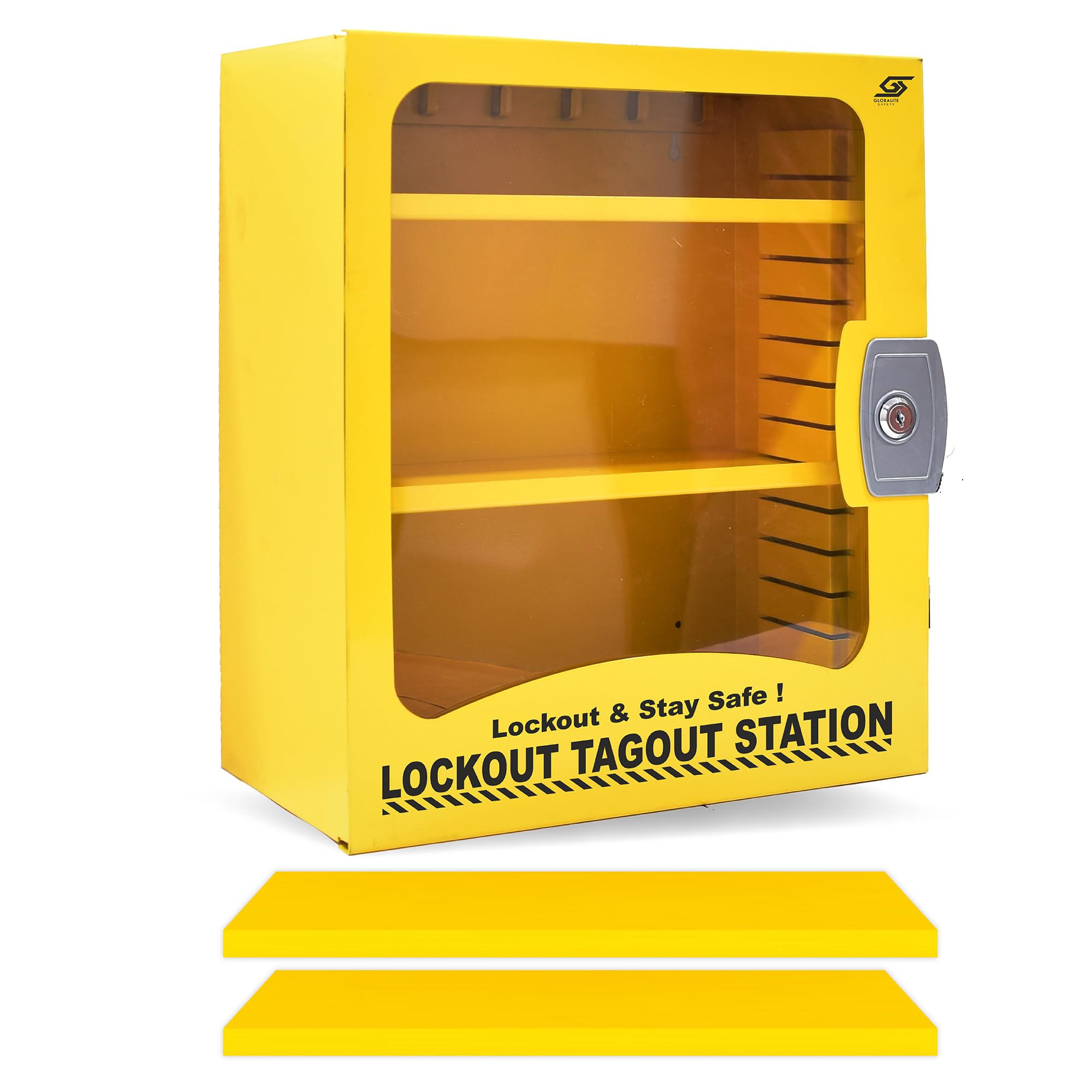 Goppli Lockout Tagout Cabinet, Lock Out Tag Out Station Unfilled - Loto ...