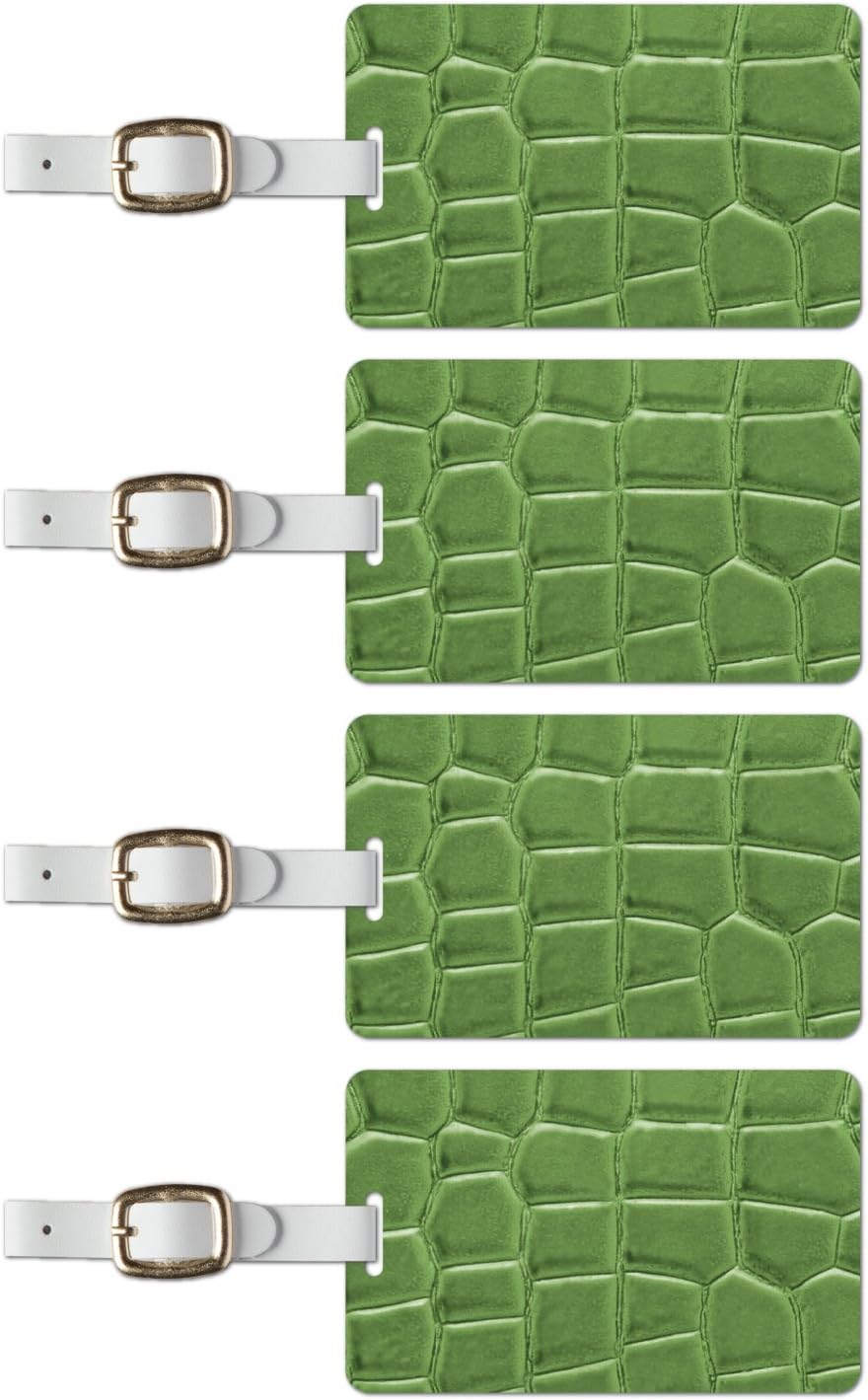Amazon.com | Tag Crazy Alligator Premium Luggage Tags Set Of Four ...