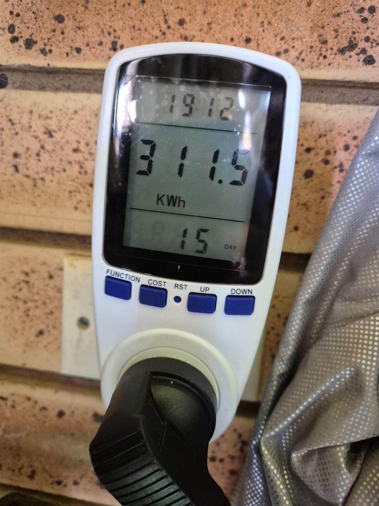 240V Plug Power Meter Electricity Usage Monitor,PIOGHAX Energy Watt ...