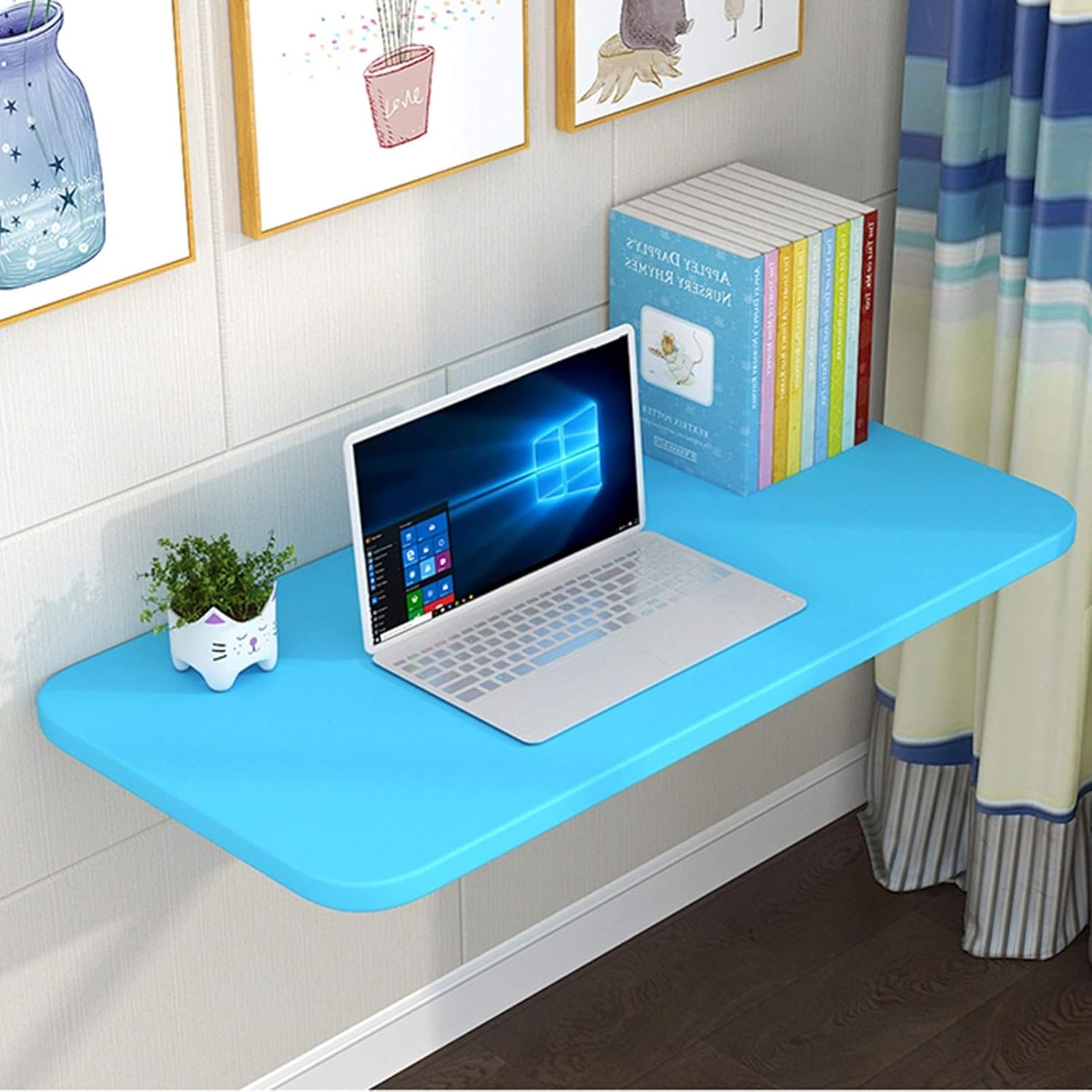 Amazon.com: OUYOXI Wall Mounted Fold Down Table Heavy Duty Wooden ...