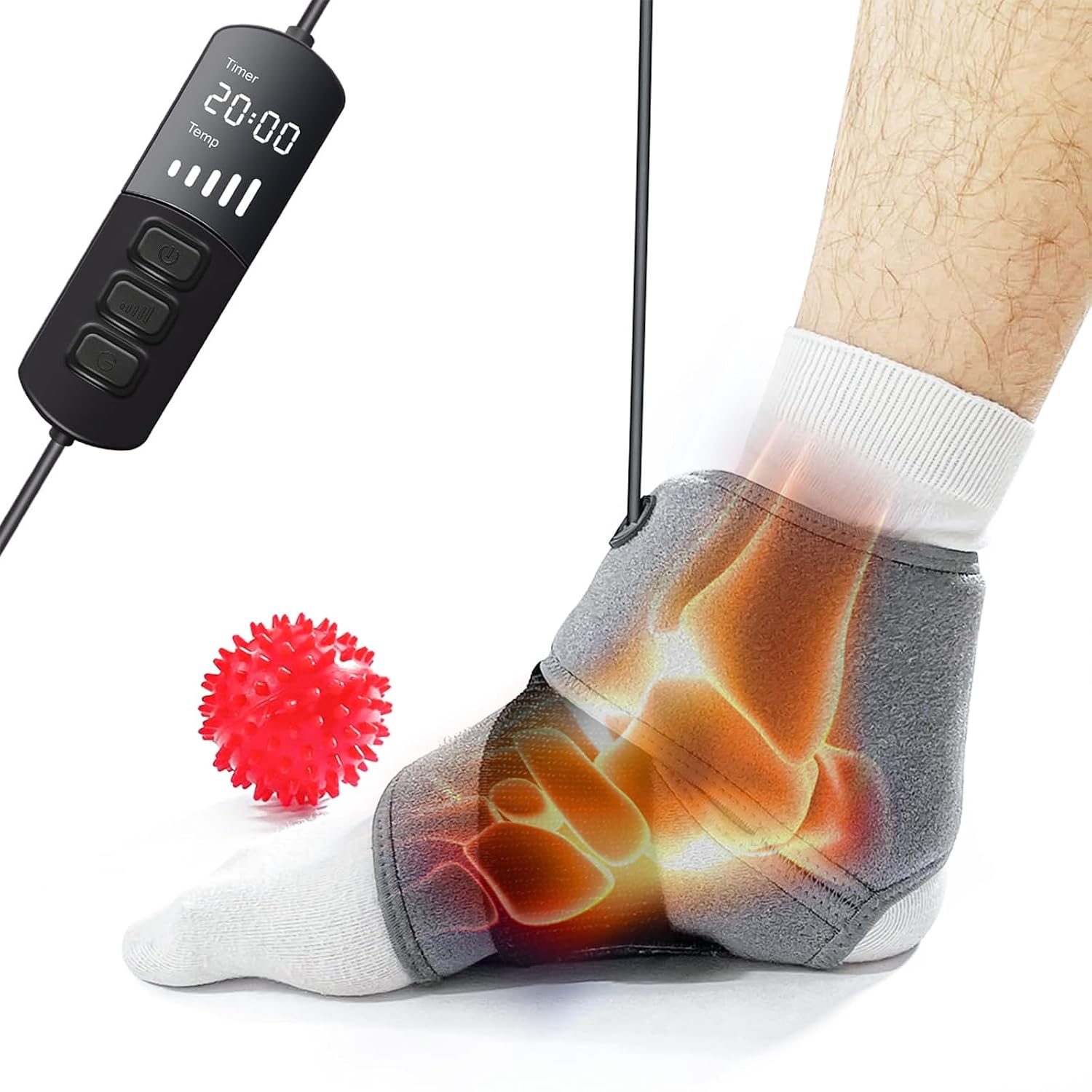 Amazon.com: Aroma Season Heated Ankle Wrap, Warm Therapy for Sports ...
