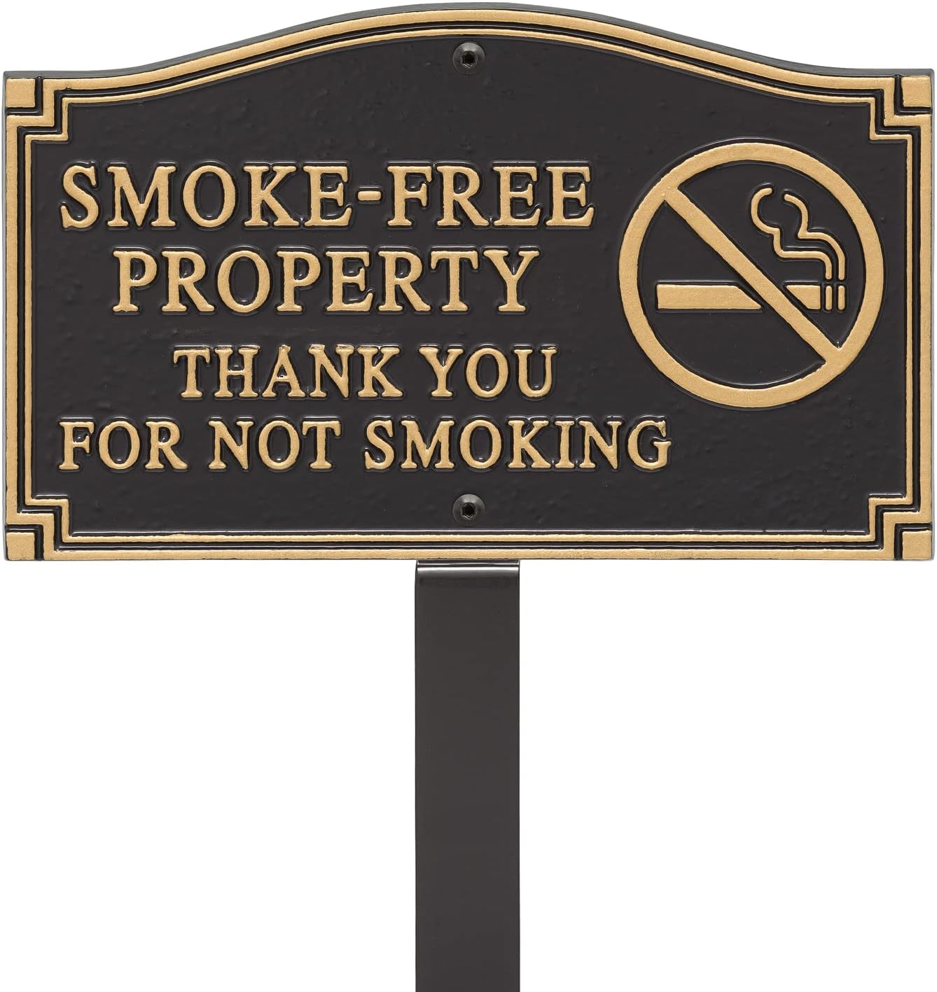 Amazon.com : Whitehall™ Smoke-Free yard sign private property sign no ...