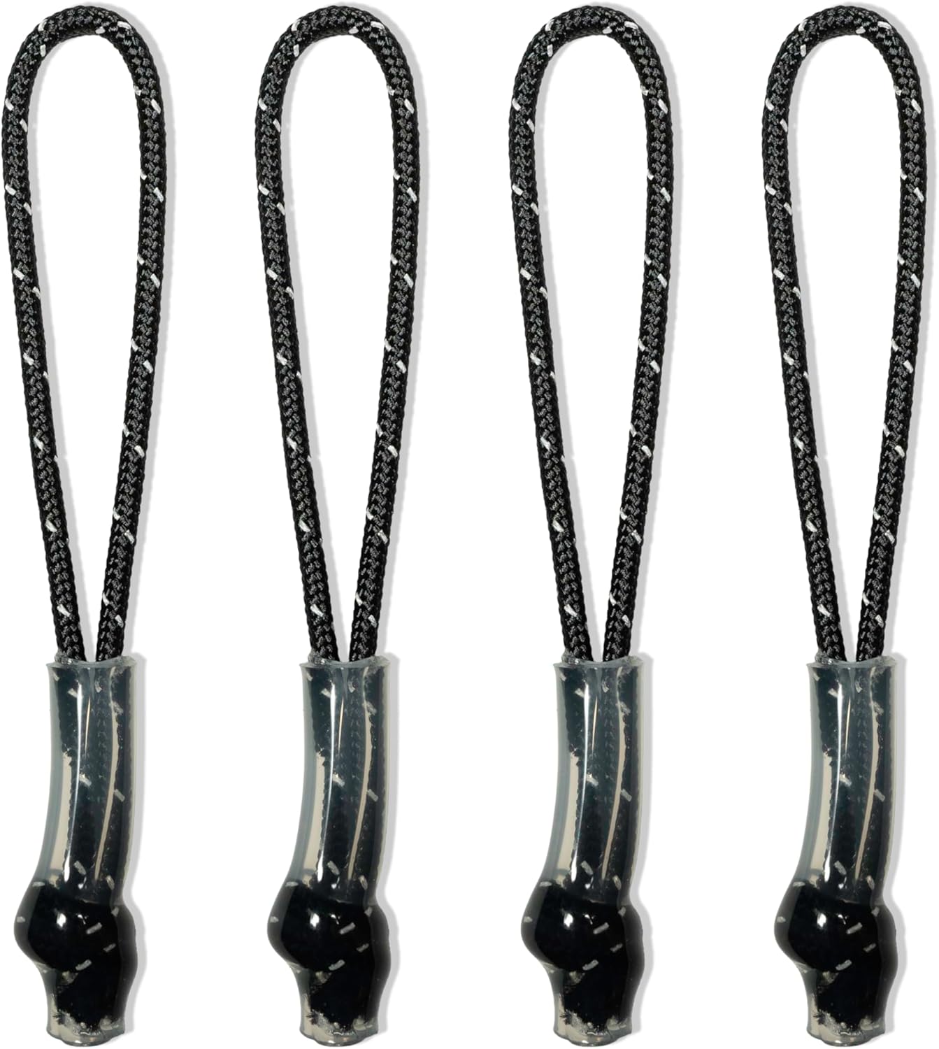 Amazon.com: Reflective Tactical Cord Zipper Pulls, Set of 4, Black ...