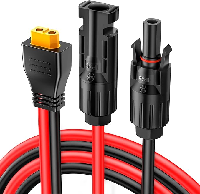 ELECTOP 10AWG Solar Connector to XT60 Adapter Connector Extension Cable ...