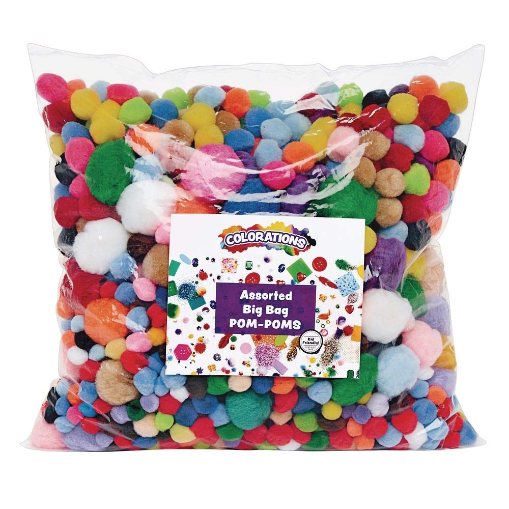 Amazon.com: Colorations[r] Pom-Poms - 1 lb. : Arts, Crafts & Sewing