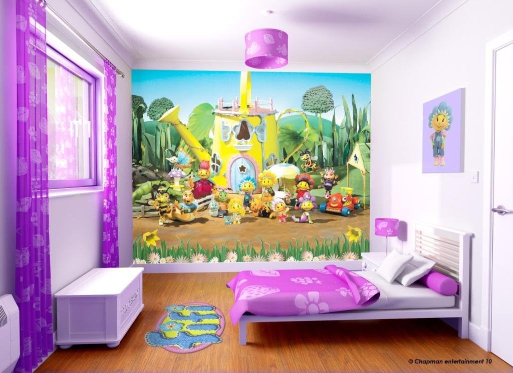 Walltastic Fifi and the Flowertots Wallpaper Mural 8ft x 10ft - BigaMart
