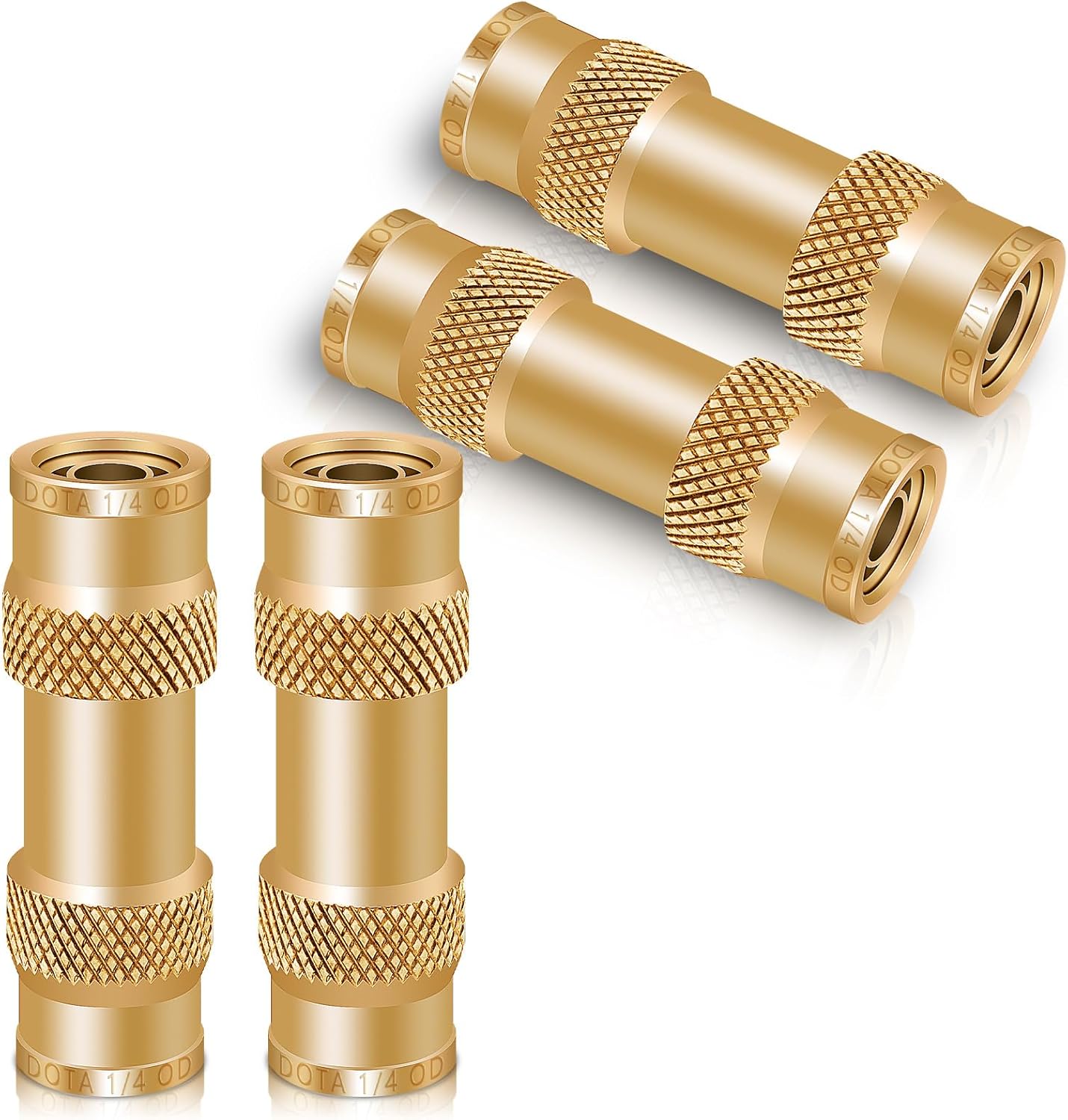 Amazon.com: Boltigen 1/4inch Brass Air Brake Line Fitting, 4PCS DOT ...