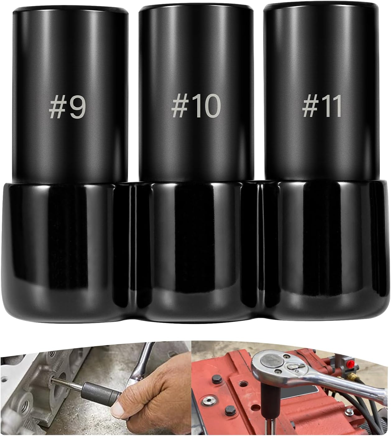 70940 3-Piece Tap Socket Set, 5/8" 11/16" 3/4" #9#10#11 : Amazon.ca ...