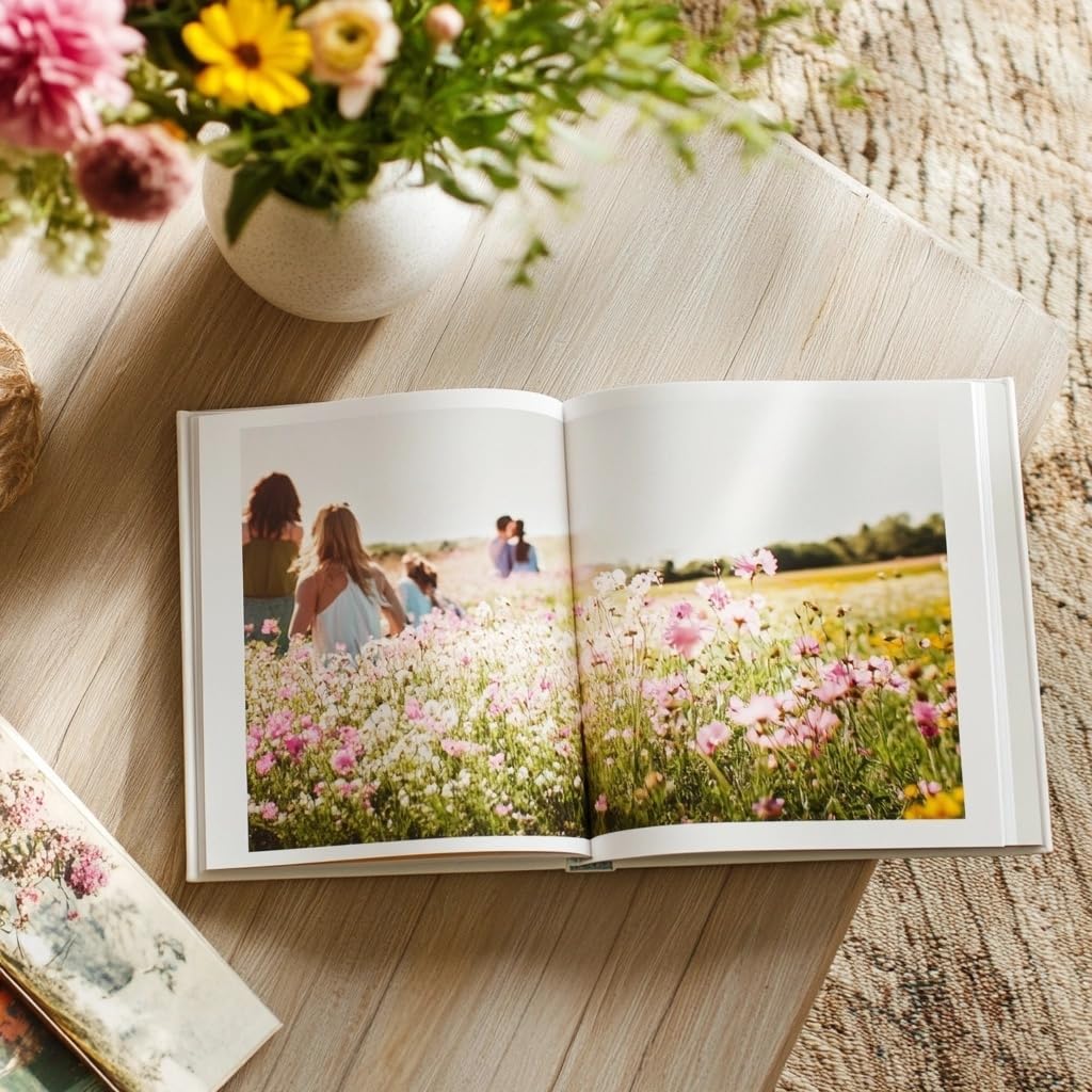 Amazon.com: Personalized Photo Album 8.5x11" Hard Cover - Print Your ...