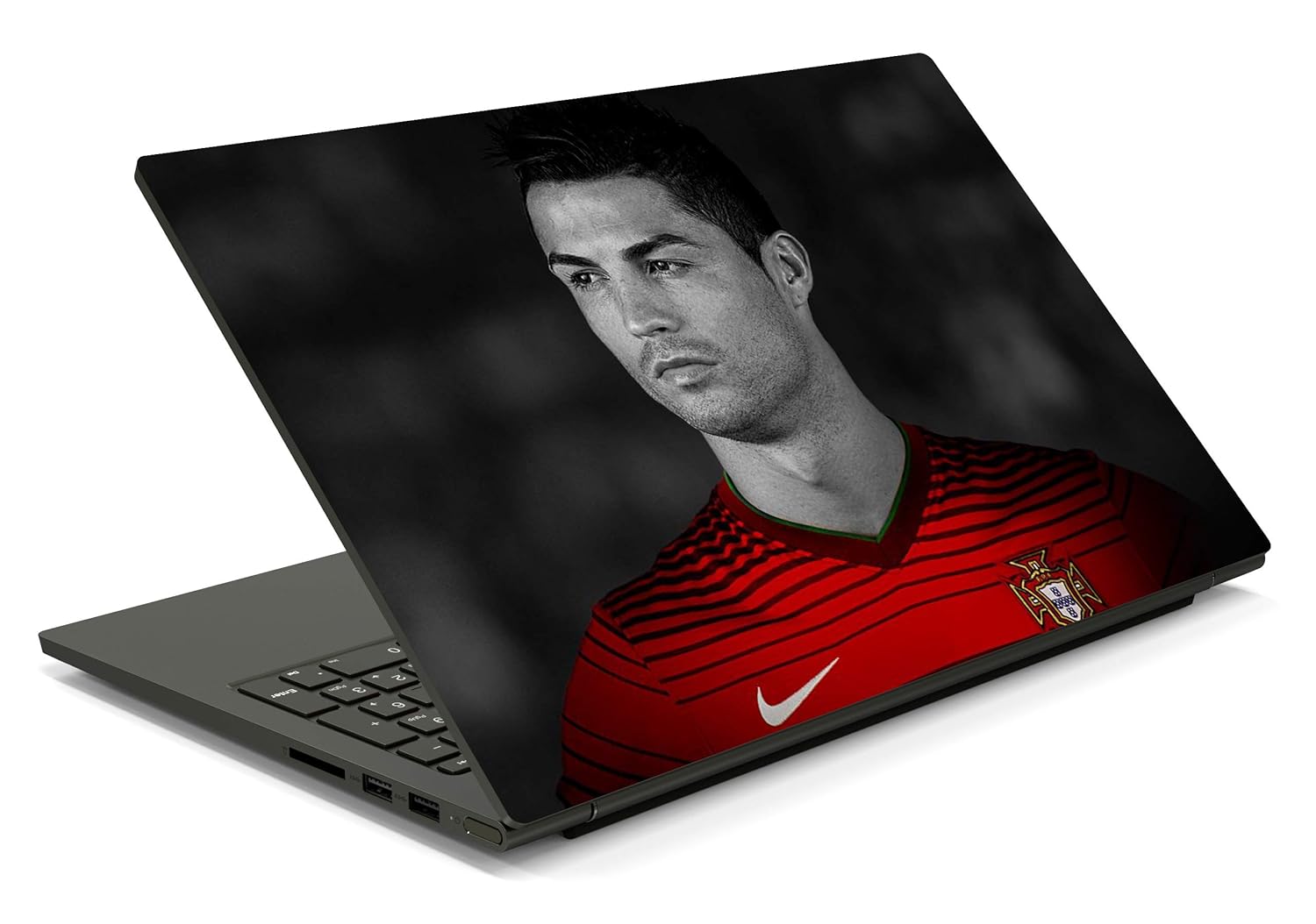 ISEE 360® Laptop Skin Cover Laminated CR7 Ronaldo Stickers and Free ...
