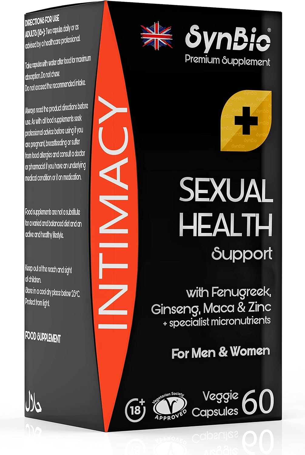 SynBio Premium+ - Intimacy - Sexual Health Support | 60 Vegetarian ...