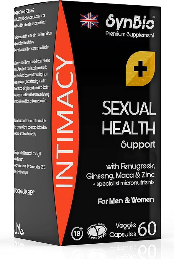 SynBio Premium+ - Intimacy - Sexual Health Support | 60 Vegetarian ...