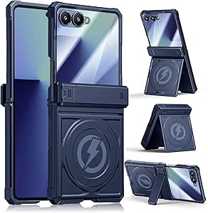 Amazon.com: LEIAU Magnetic case for Samsung Z-Flip-7: Full-Body ...