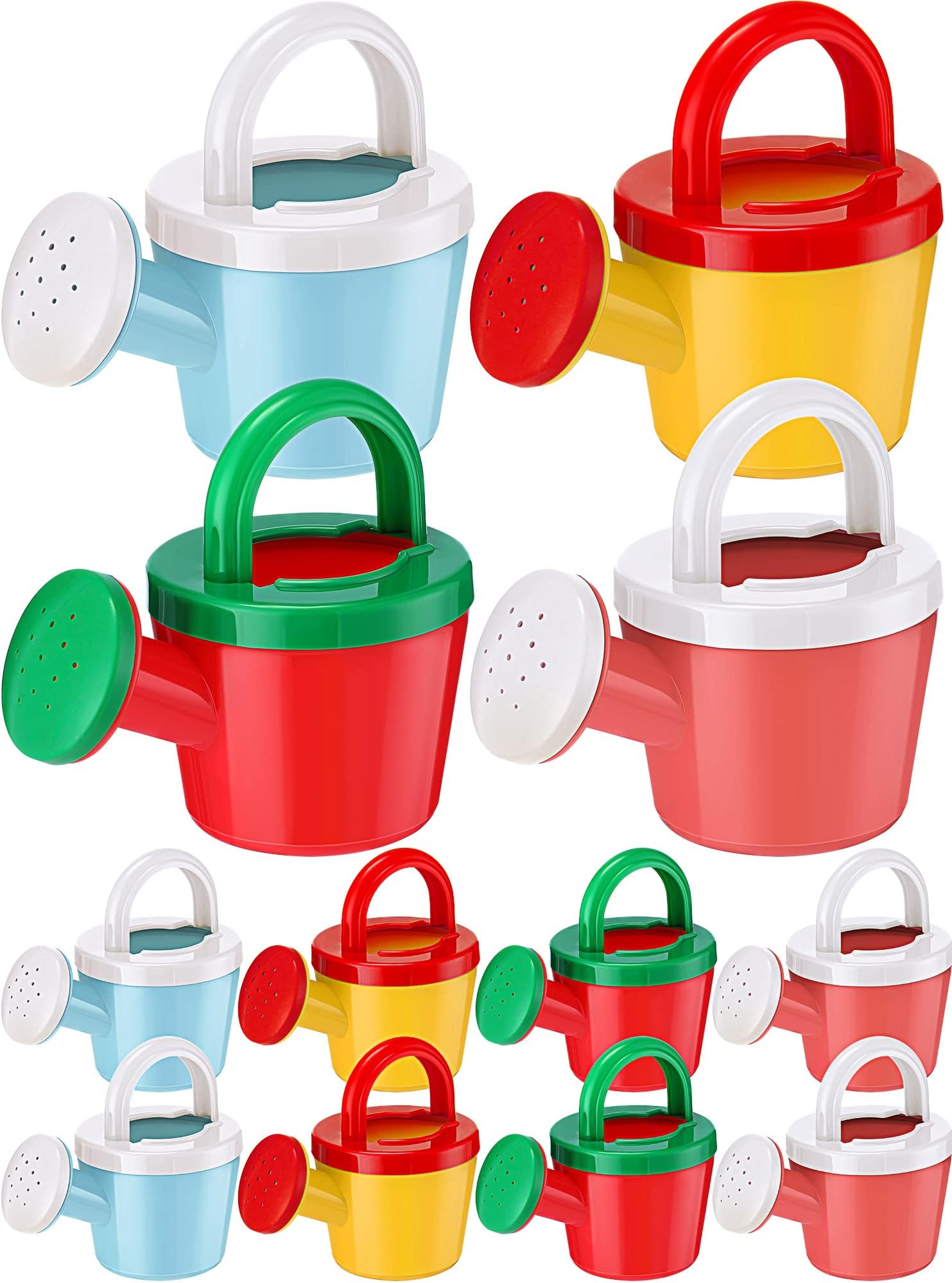 Amazon.com: Sosation 12 Pieces Watering Can for Kids Bath Buckets Toys ...