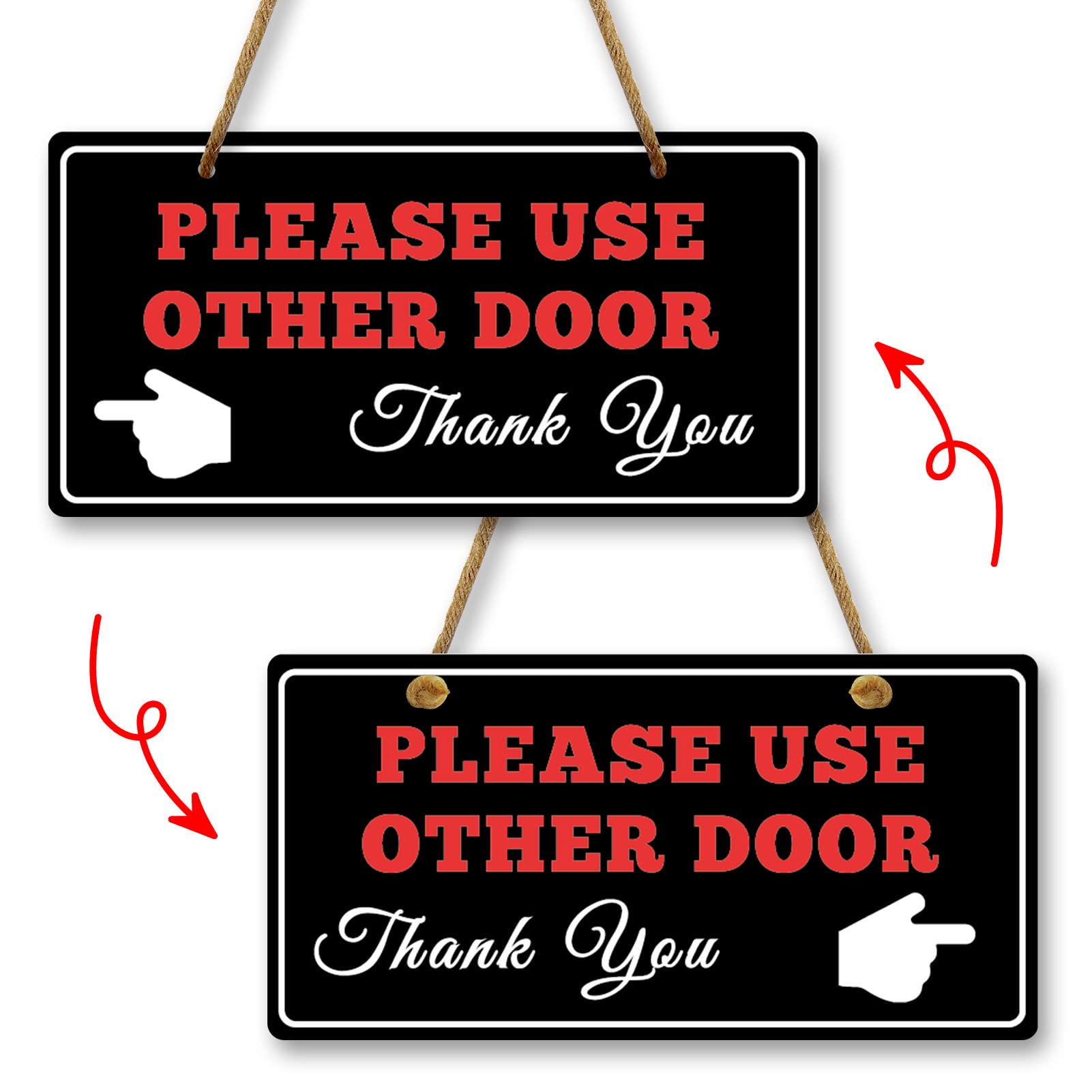 Amazon.com: Please Use Other Door Sign 10x5 Inch Hanging Plaque for ...
