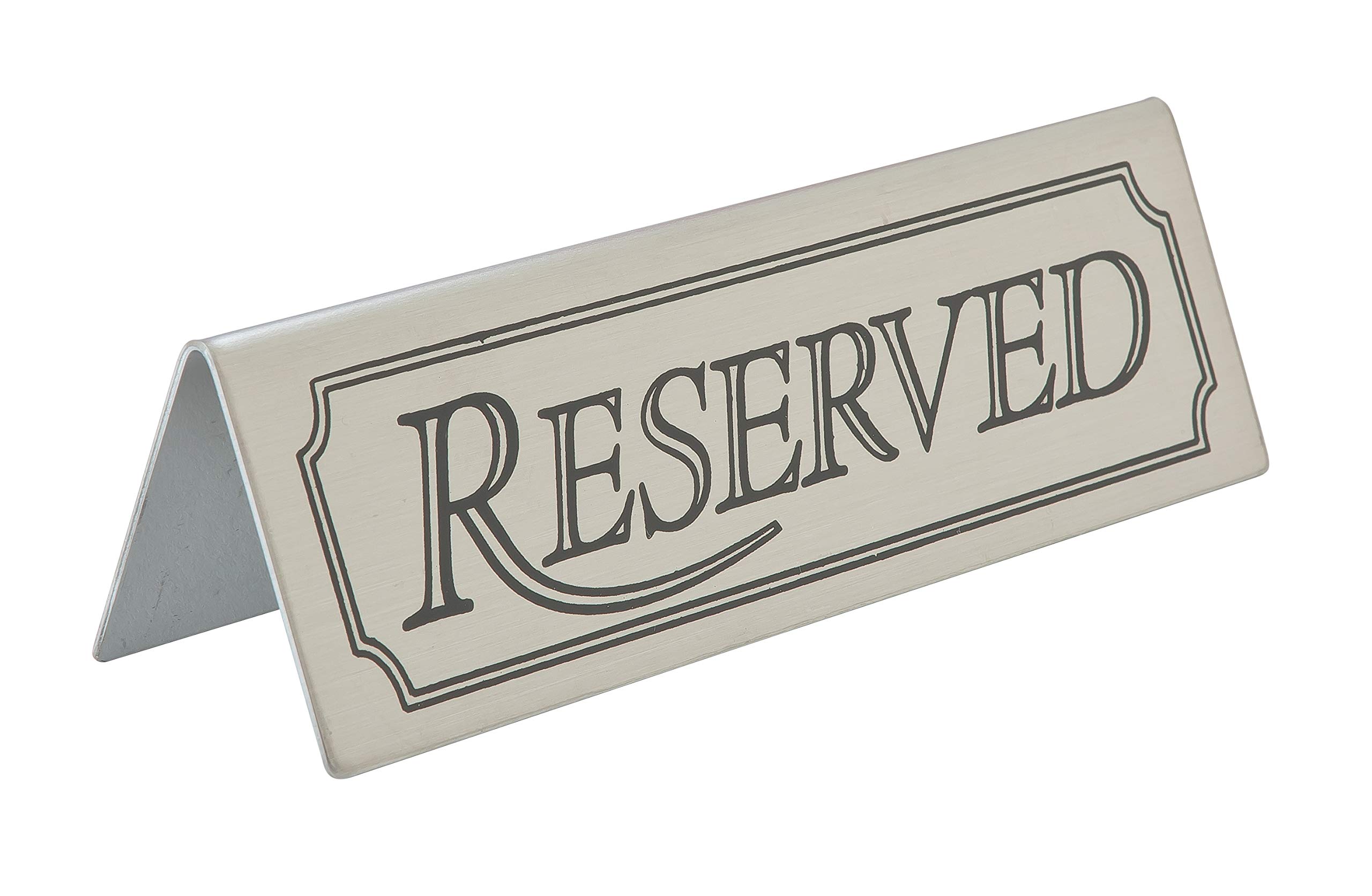 Reserved Table Sign Stainless Steel : Amazon.co.uk: Home & Kitchen