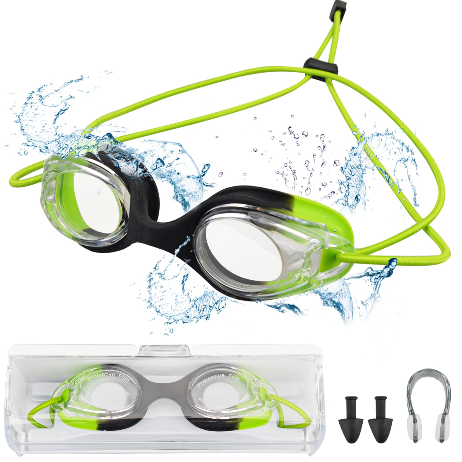 Moseem Kids Swimming Goggles, Swimming Goggles Kids, Swim Goggles ...