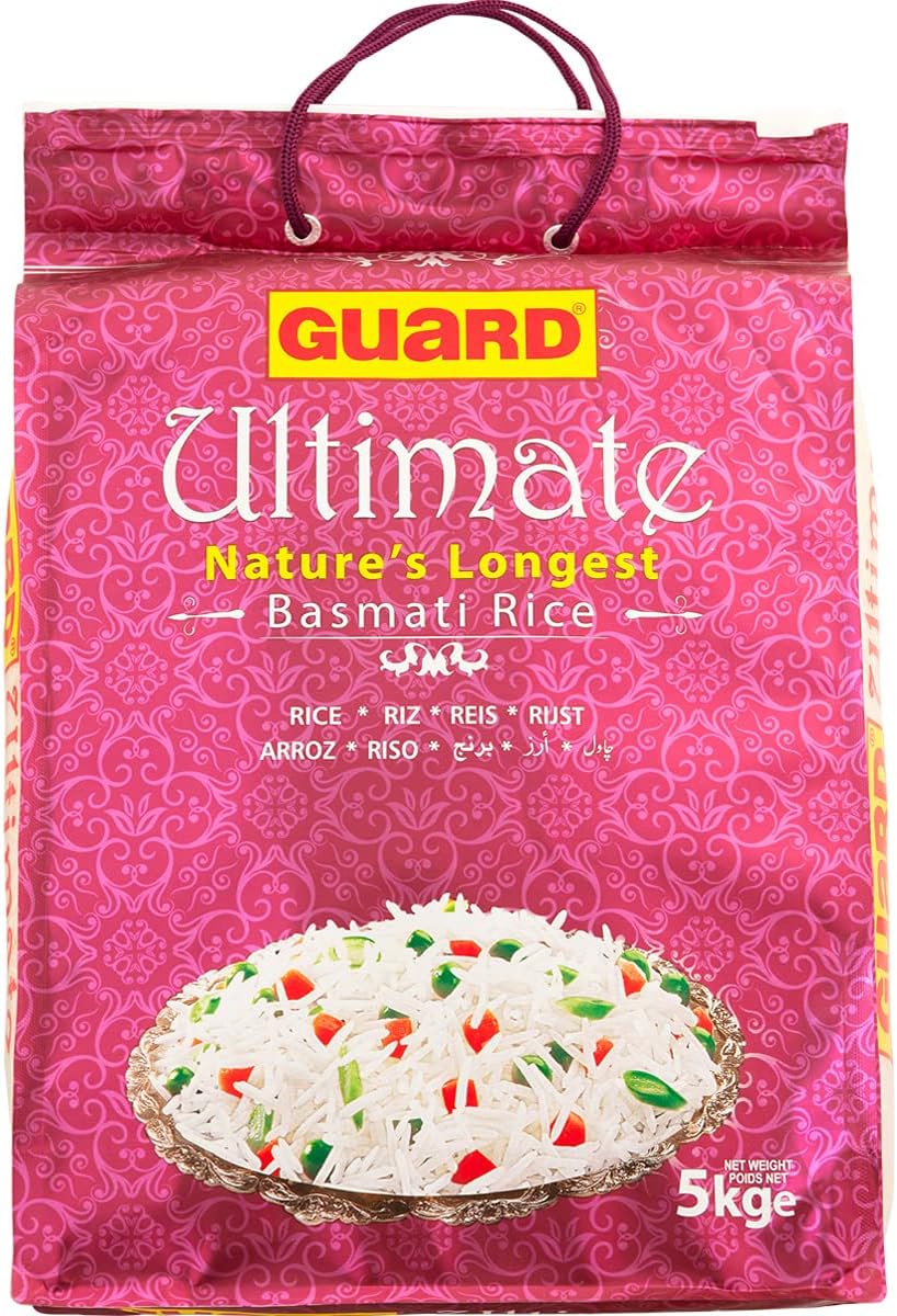 Amazon.com : Guard Ultimate Nature's longest Basmati Rice 10lb ...