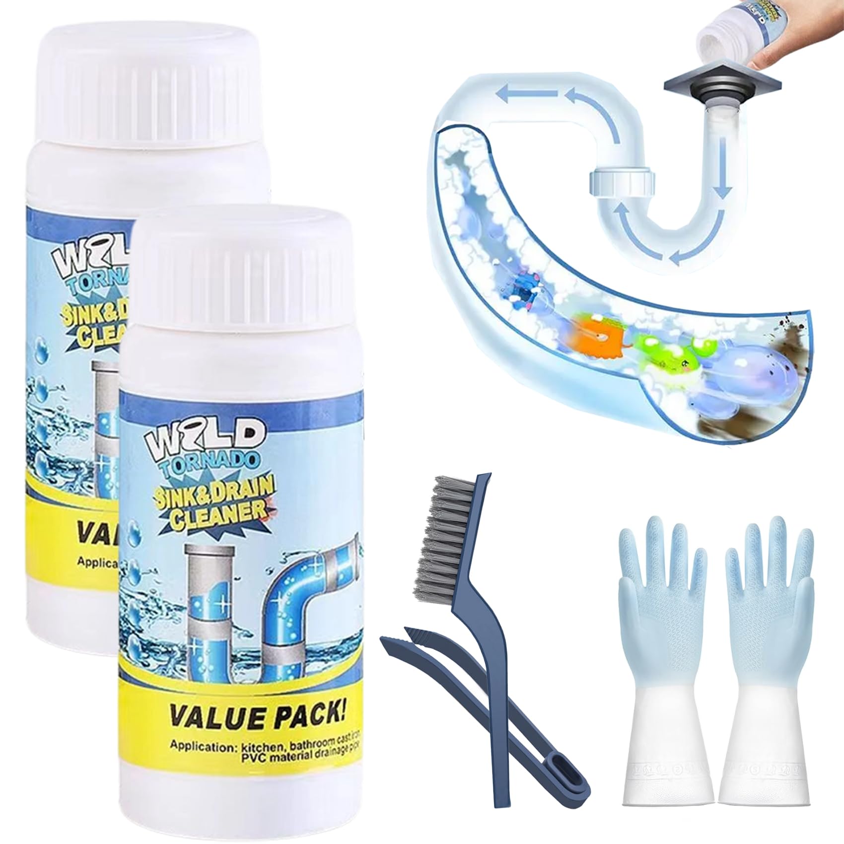 Amazon.com: Wild Sink And Drain Cleaner, Acssart Drain Cleaner ...
