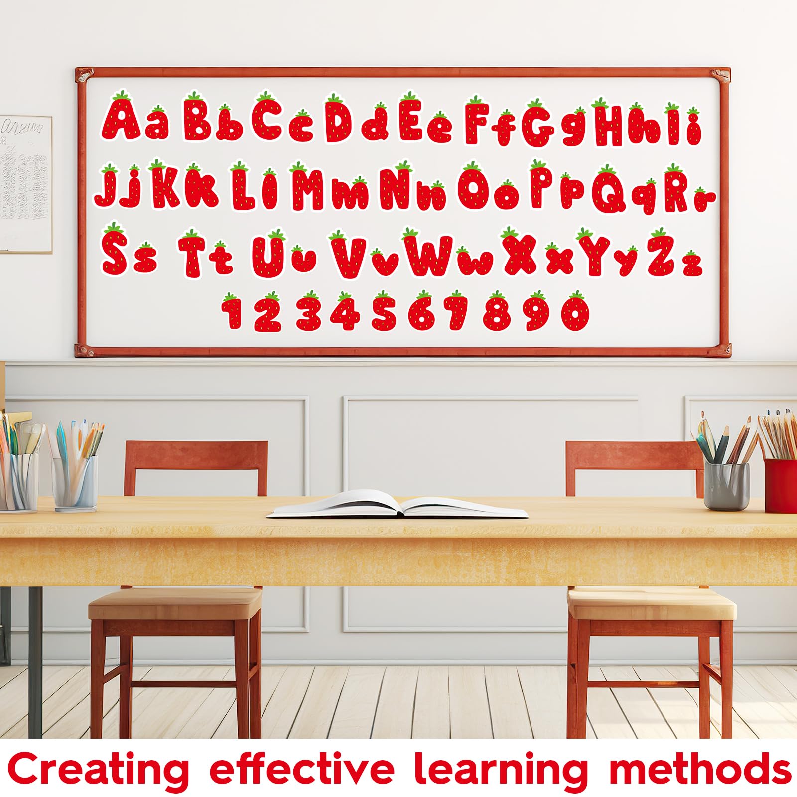 Snapklik.com : 260 PCS Strawberry Bulletin Board Letters For Classroom ...