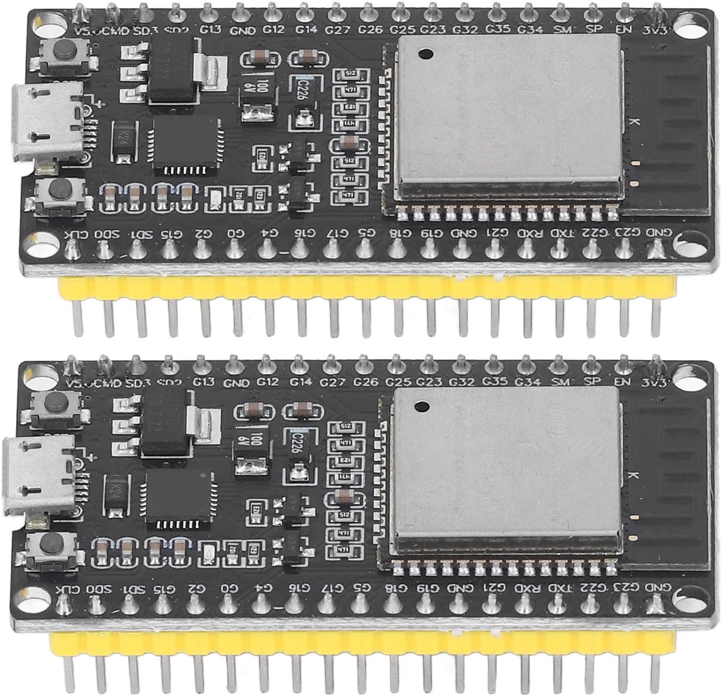2Pcs ESP32 Development Board 38Pin 2.4GHz Development Module WiFi BT ...