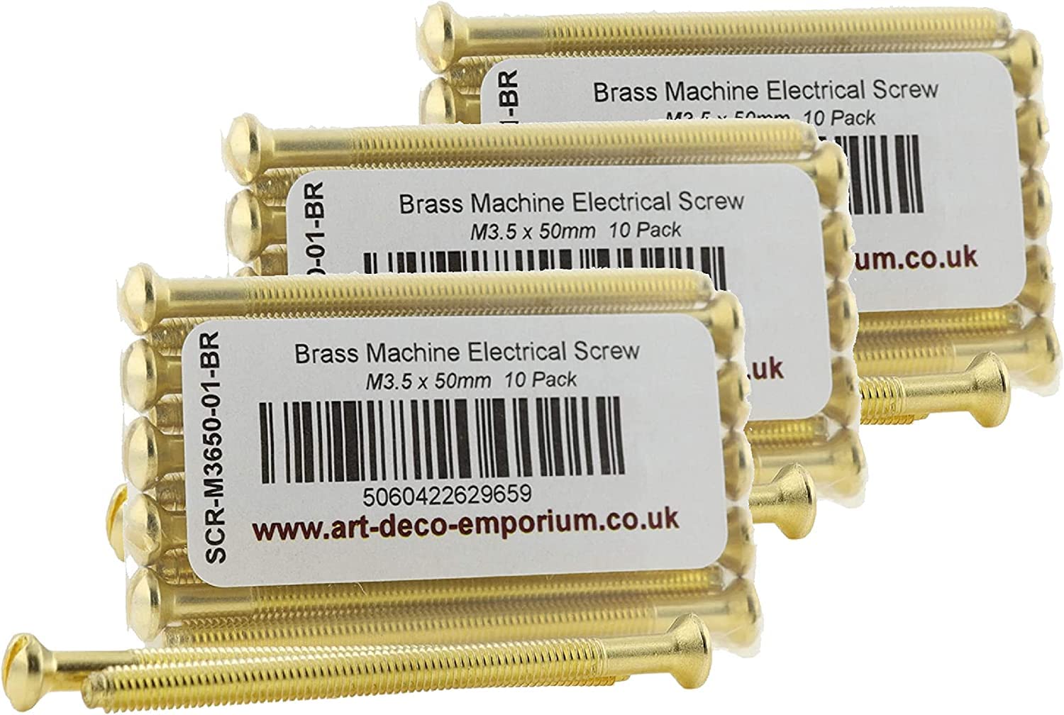 Art Deco Emporium Electrical Machine Screws 30-Piece Set, M3.5 mm ...