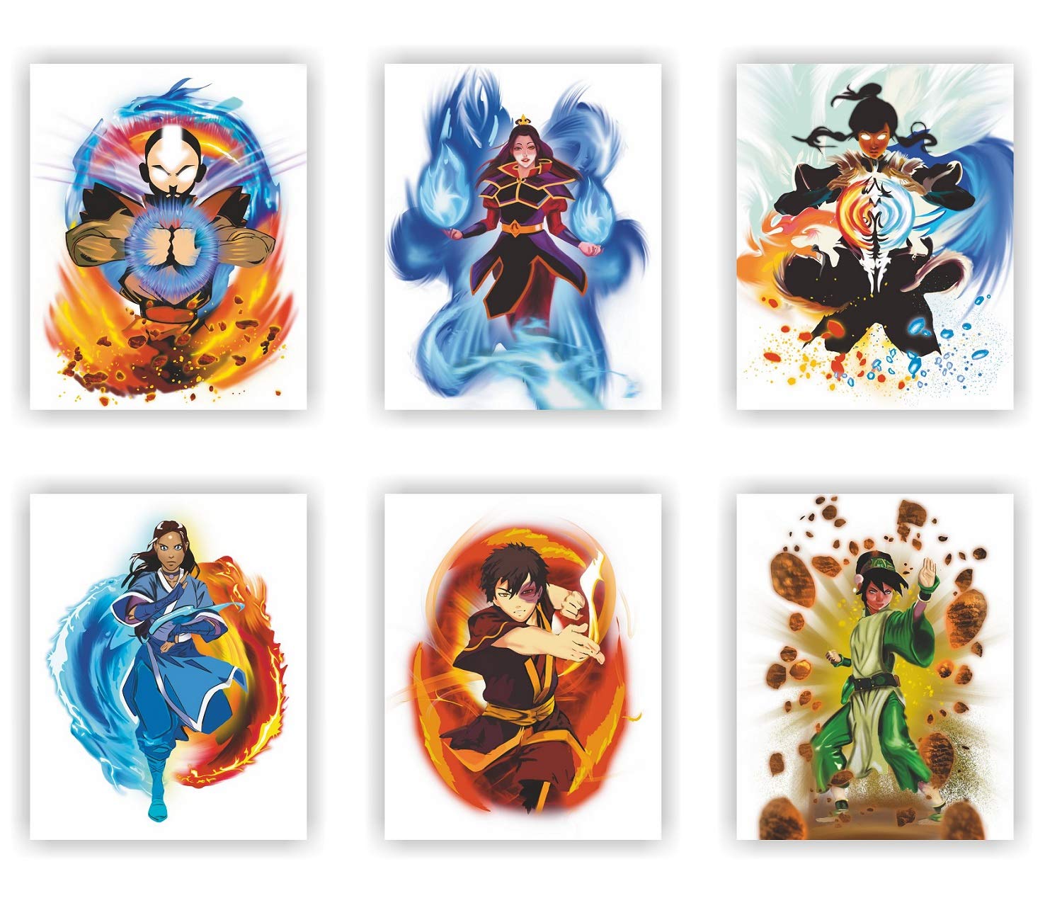 Buy Print A To Z - Avatar The Last Airbender Wall Art Prints, UNFRAMED ...
