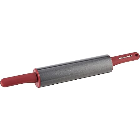 Amazon.com: KitchenAid Gourmet Rolling Pin, One Size, Red, 2.5 x 2.5 x ...