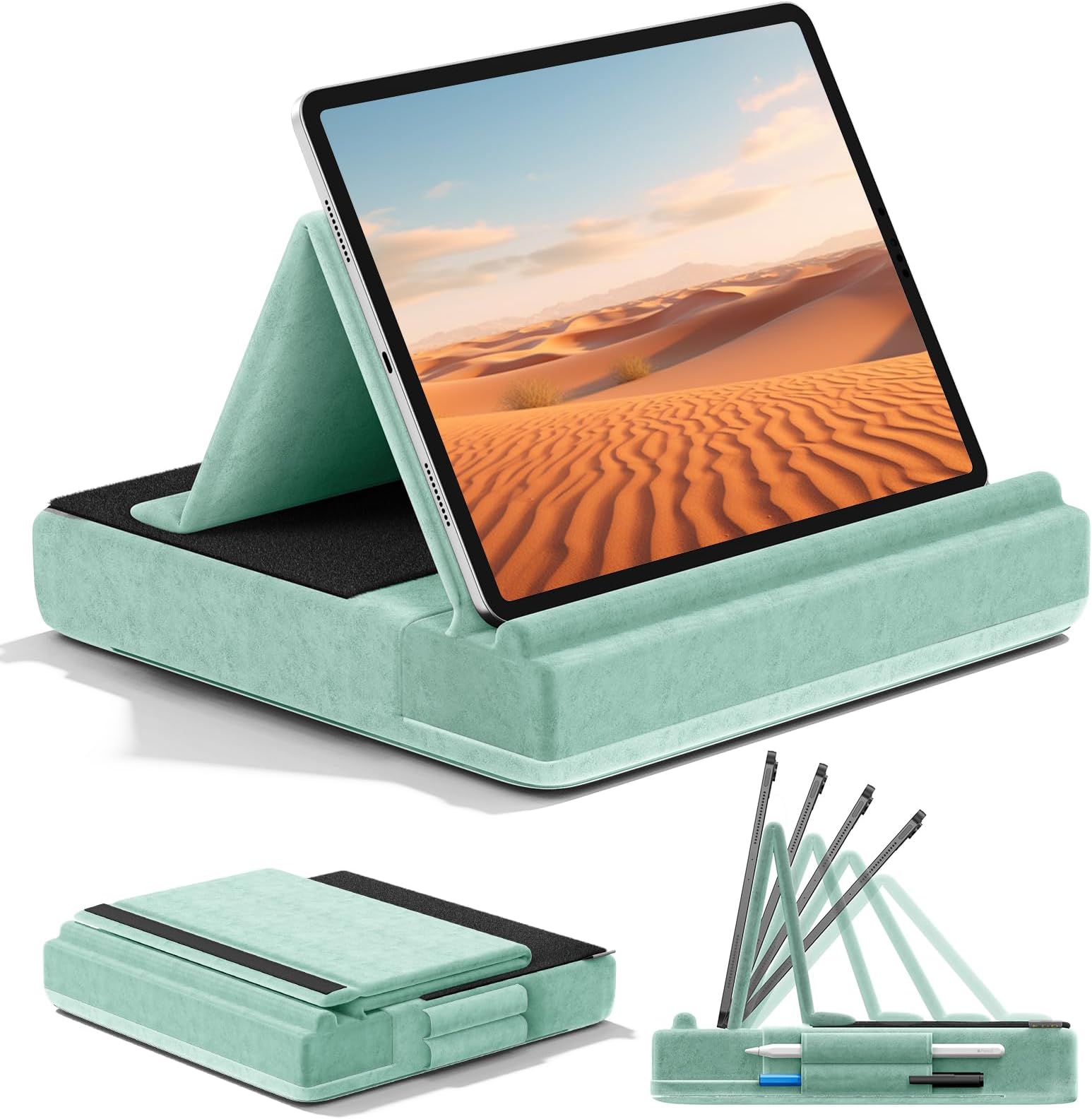 Amazon.com: KDD Tablet Pillow Holder, Foldable iPad Stand for Lap, Bed ...