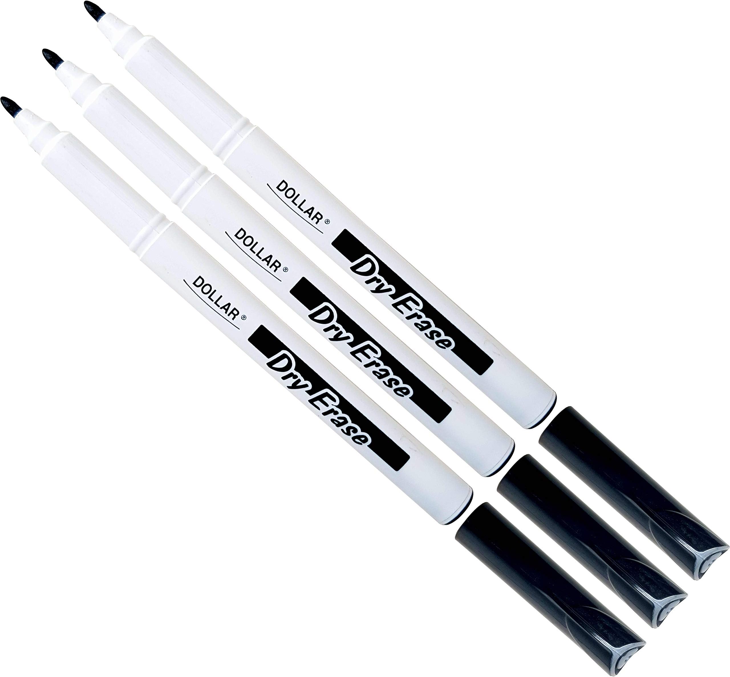 BIC Velleda Whiteboard Pens, Dry Wipe Markers in Black, low odour and ...