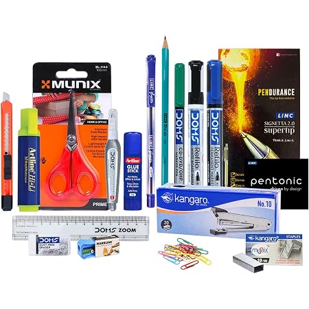 Ondesk Essentials Desk Accessories Office Basic Kit | Includes Pen ...