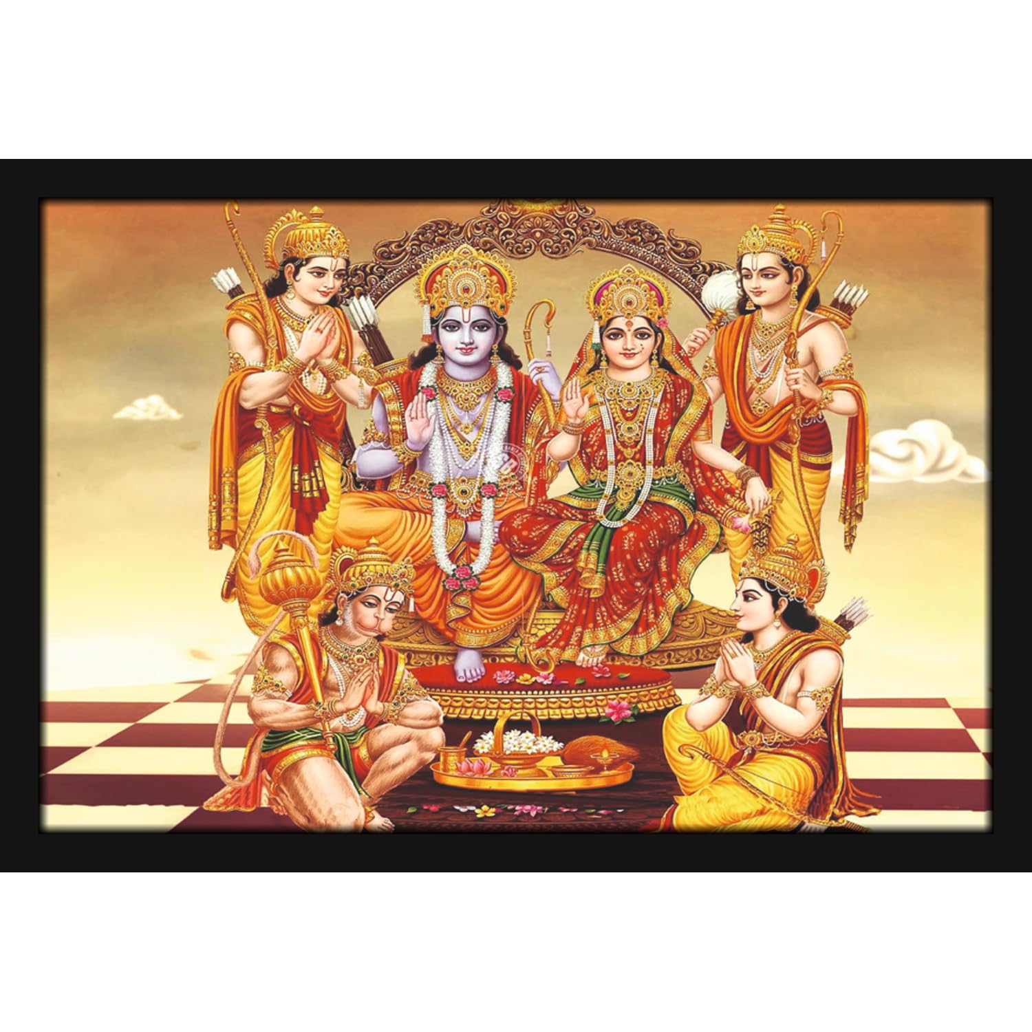Mad Masters Lord Ram Rama Bhagwan Hindu God Painting Hanging Photo ...