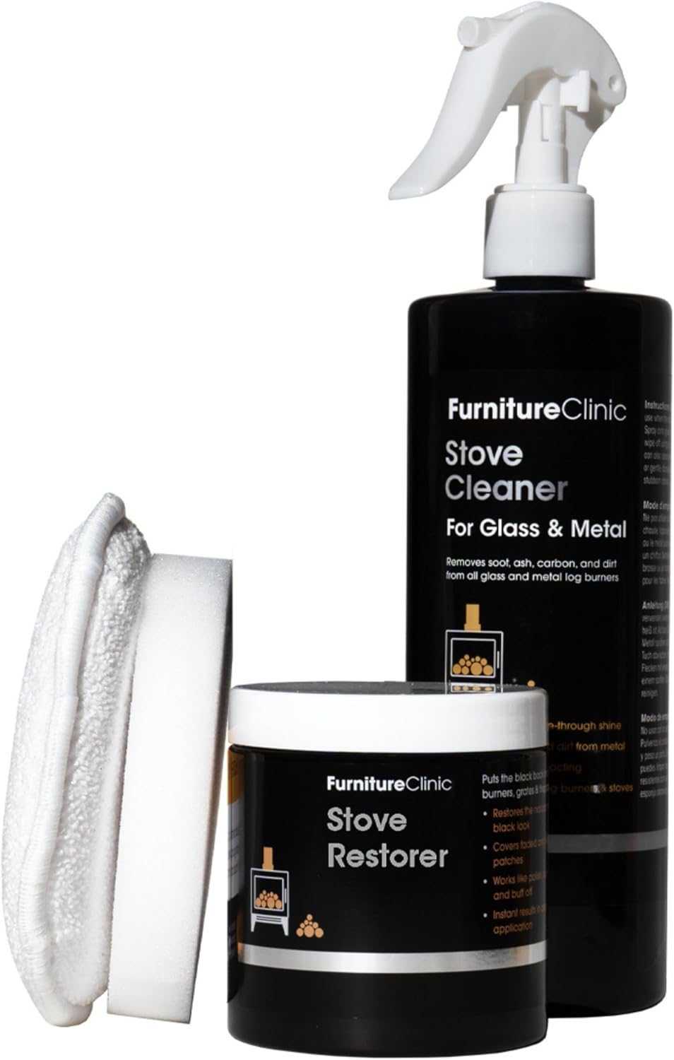 Furniture Clinic Stove Care Kit – Clean and Restore Log Burners, Grates ...