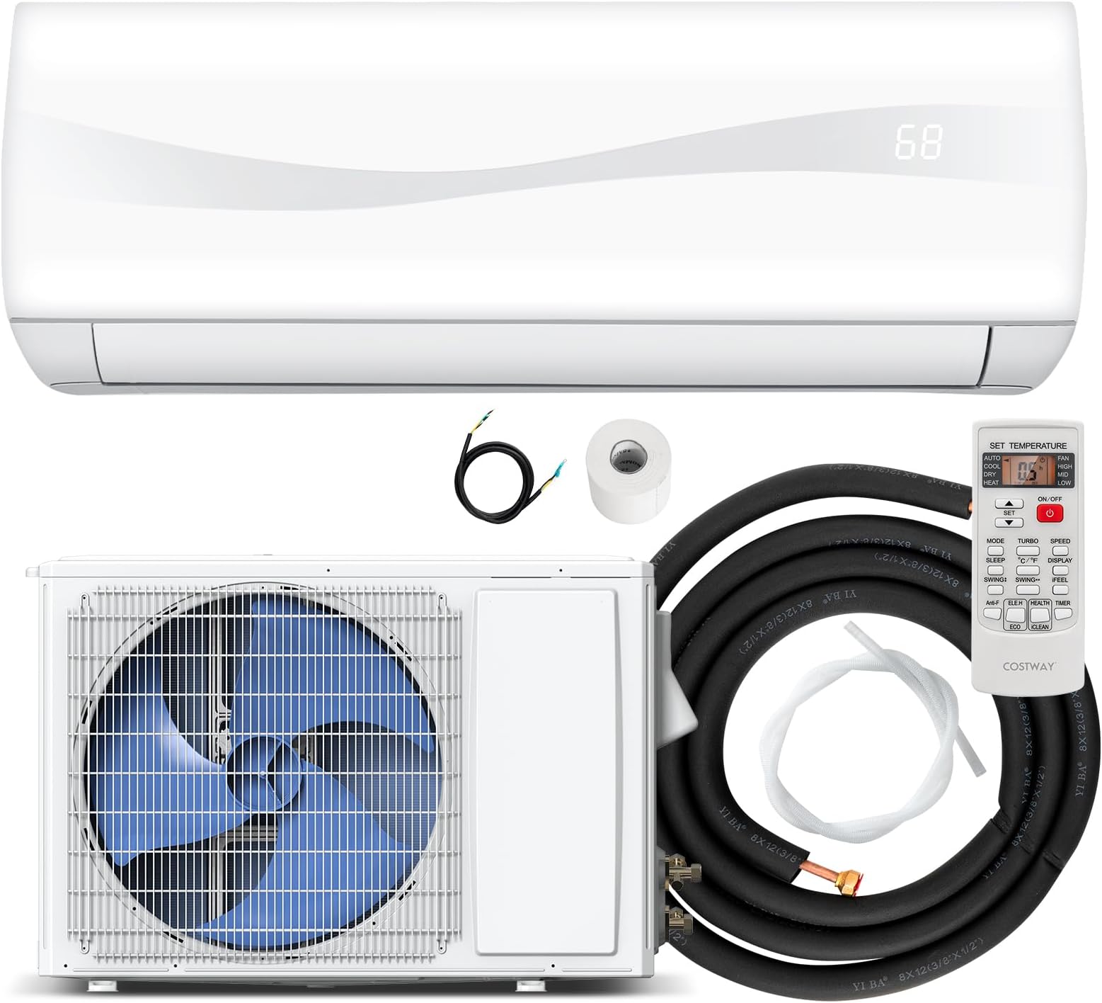 Amazon.com: Cooper&Hunter Hyper Heat -22F Dual 2 Zone 9,000 + 9,000 BTU ...