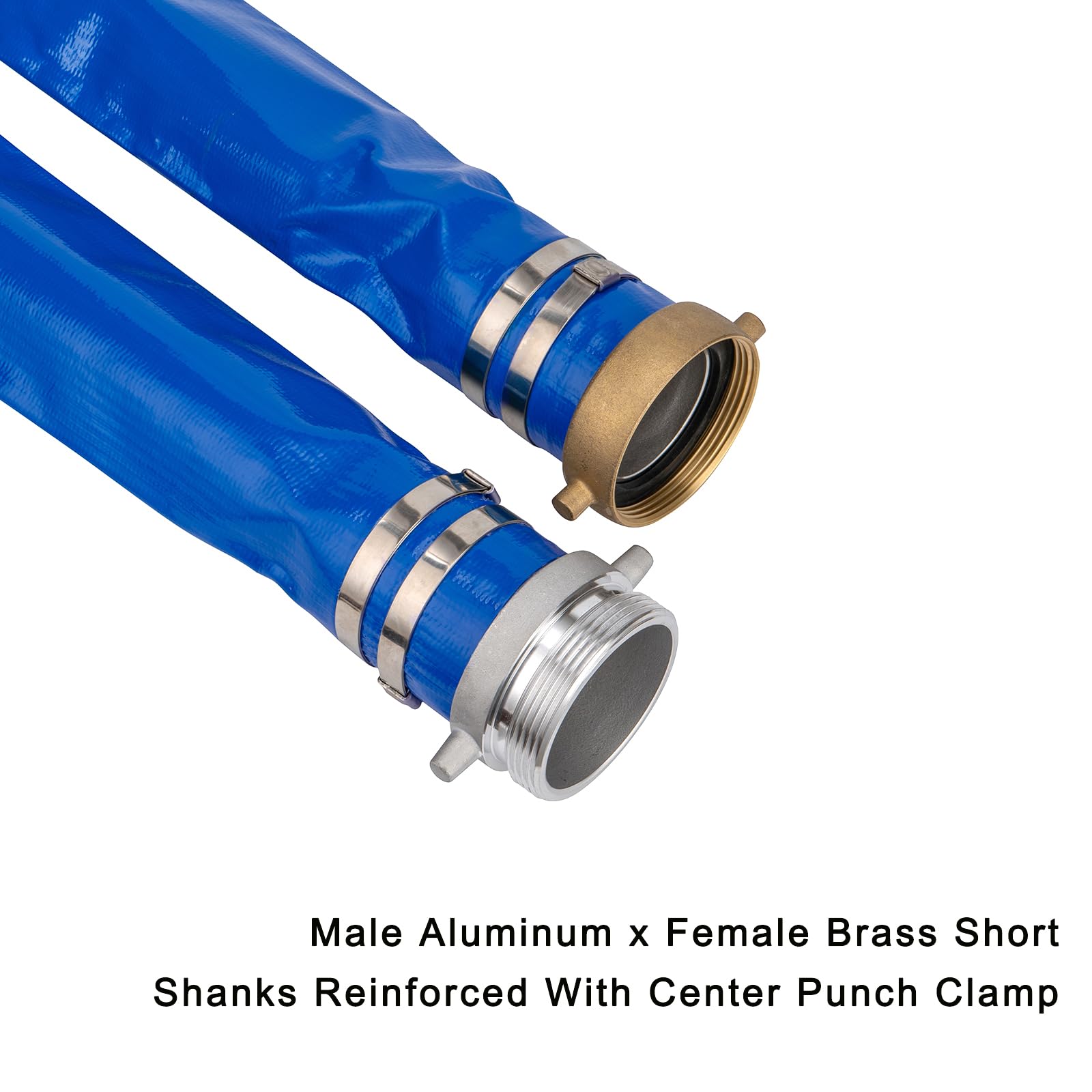 Snapklik.com : 3" X 50 Blue PVC Backwash And Discharge Hose For ...