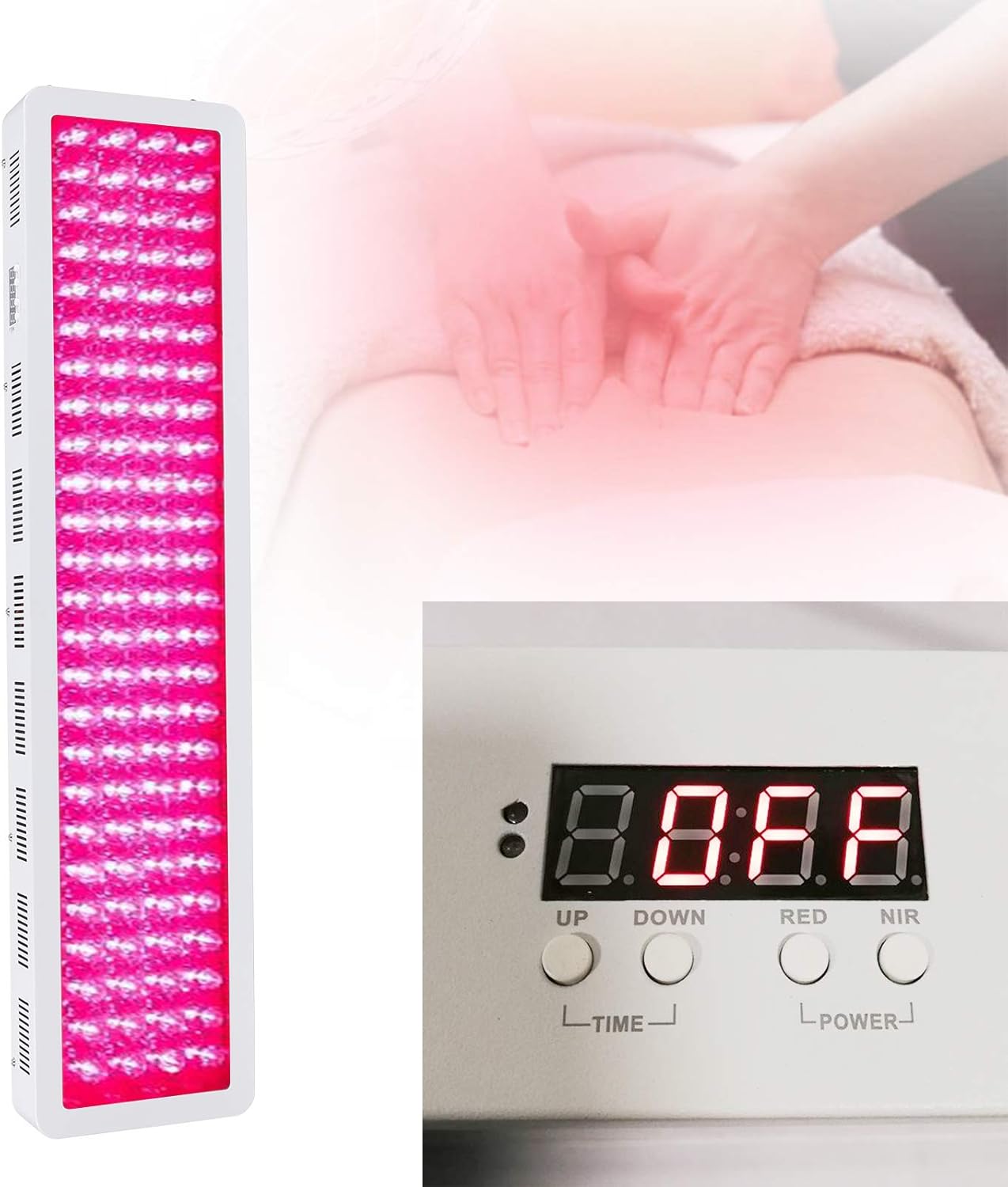 Dispositivo terapéutico infrarrojo de luz roja para cara, 660 nm, 850 ...