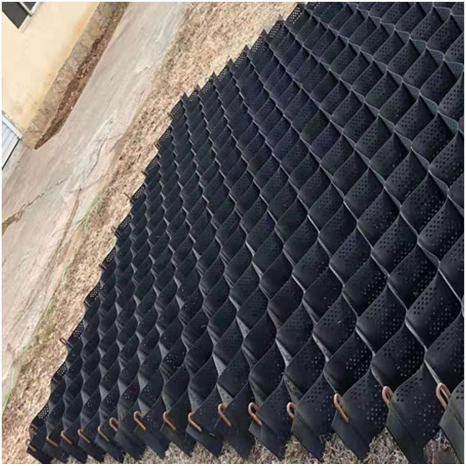 Amazon.co.jp: 2" Geocell Ground Grid, HDPE Geogrid Ground Grass Grid ...