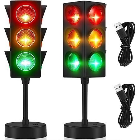 Amazon.com: Kicko Traffic Light Lamp, 12.25 inch - Simulates Traffic ...