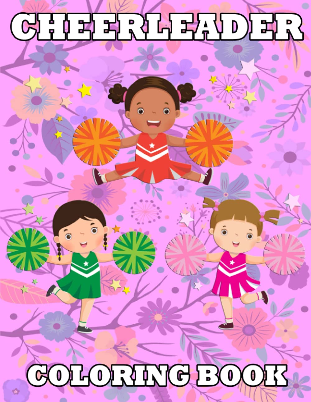 Cheerleader Coloring Book: Cheerleading Coloring Pages for Girls ...