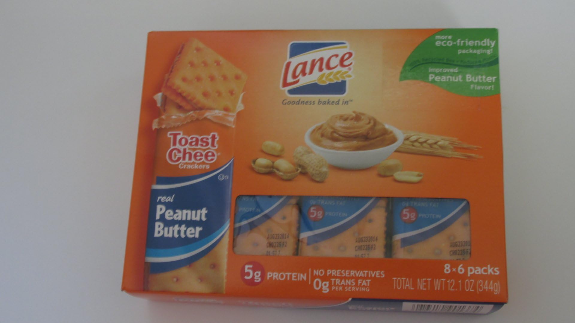 Amazon.com: Lance Toast Chee Peanut Butter Sandwich Crackers, (40 Count ...
