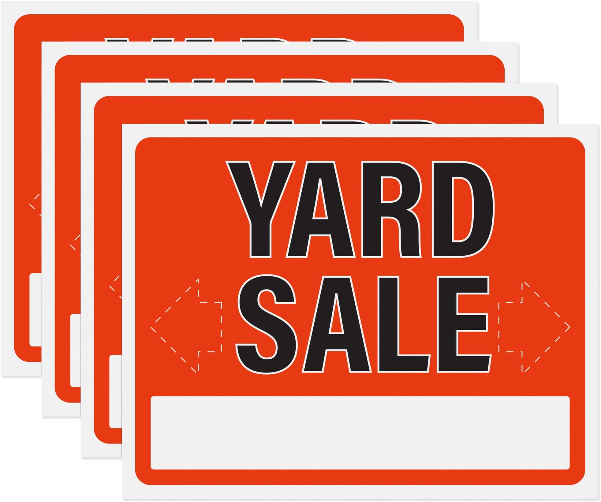 Amazon.com : Headline Sign 6-Pack Of Large YARD SALE Signs With 400 ...