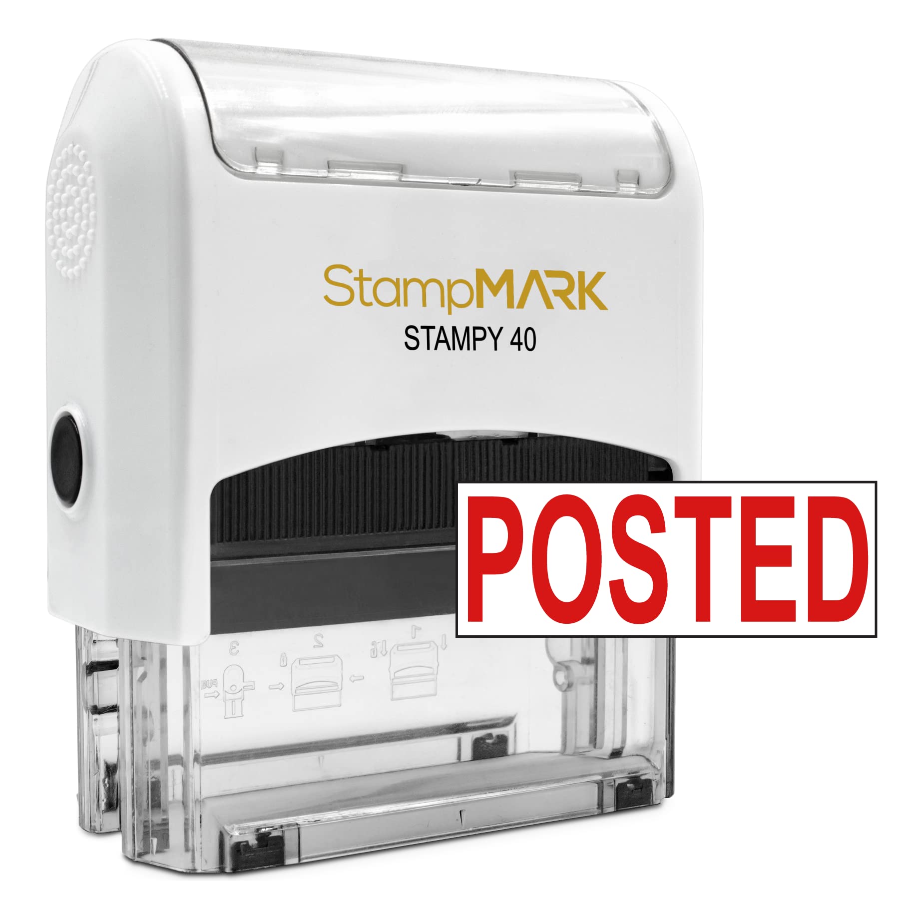 Amazon.com : StampMark Self Inking Rubber Office Stamp with Red Ink ...