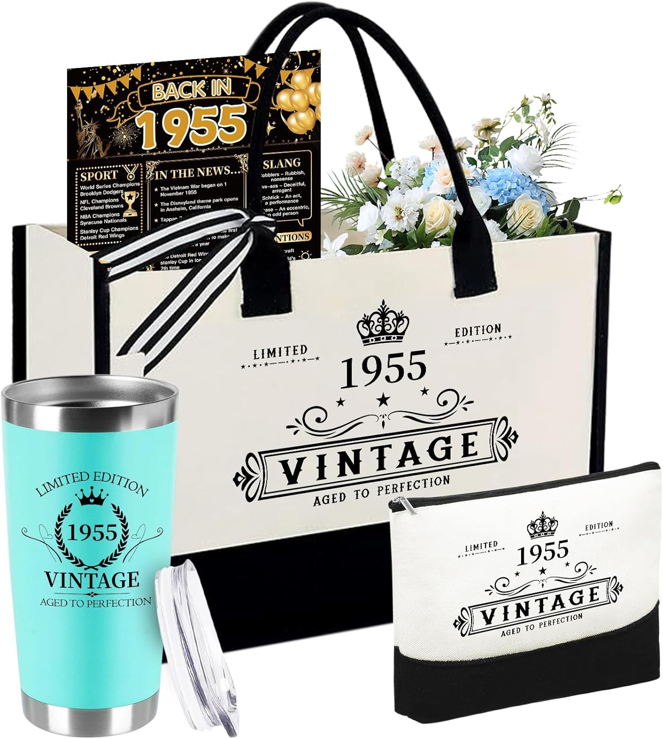 Amazon.com: TrophyToast 70th Birthday Gifts for Women Her- 4 pcs ...