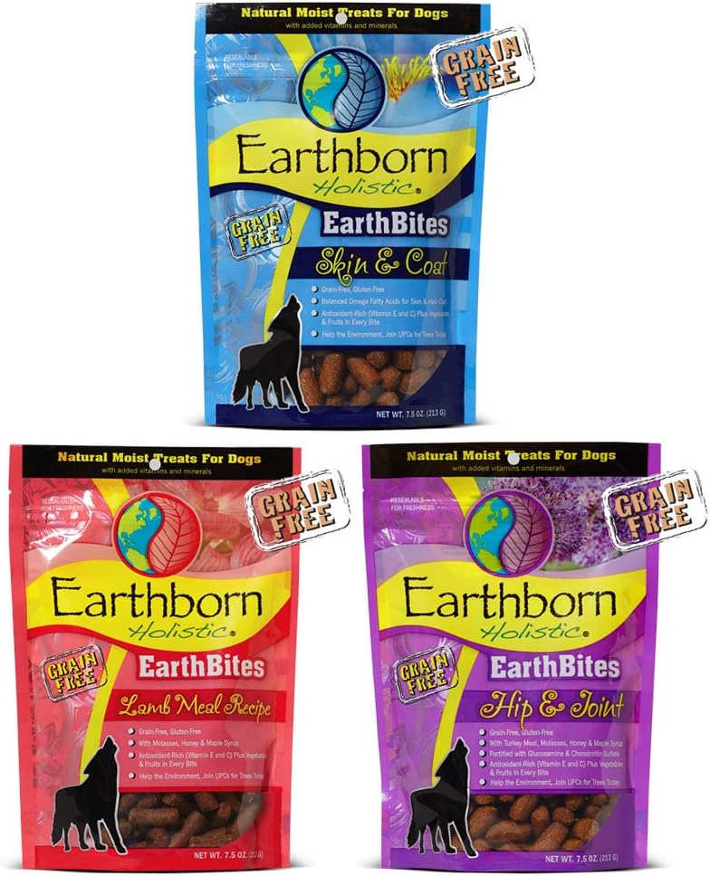 Amazon.com : Earthborn Holistic EarthBites Grain-Free Natural Moist Dog ...