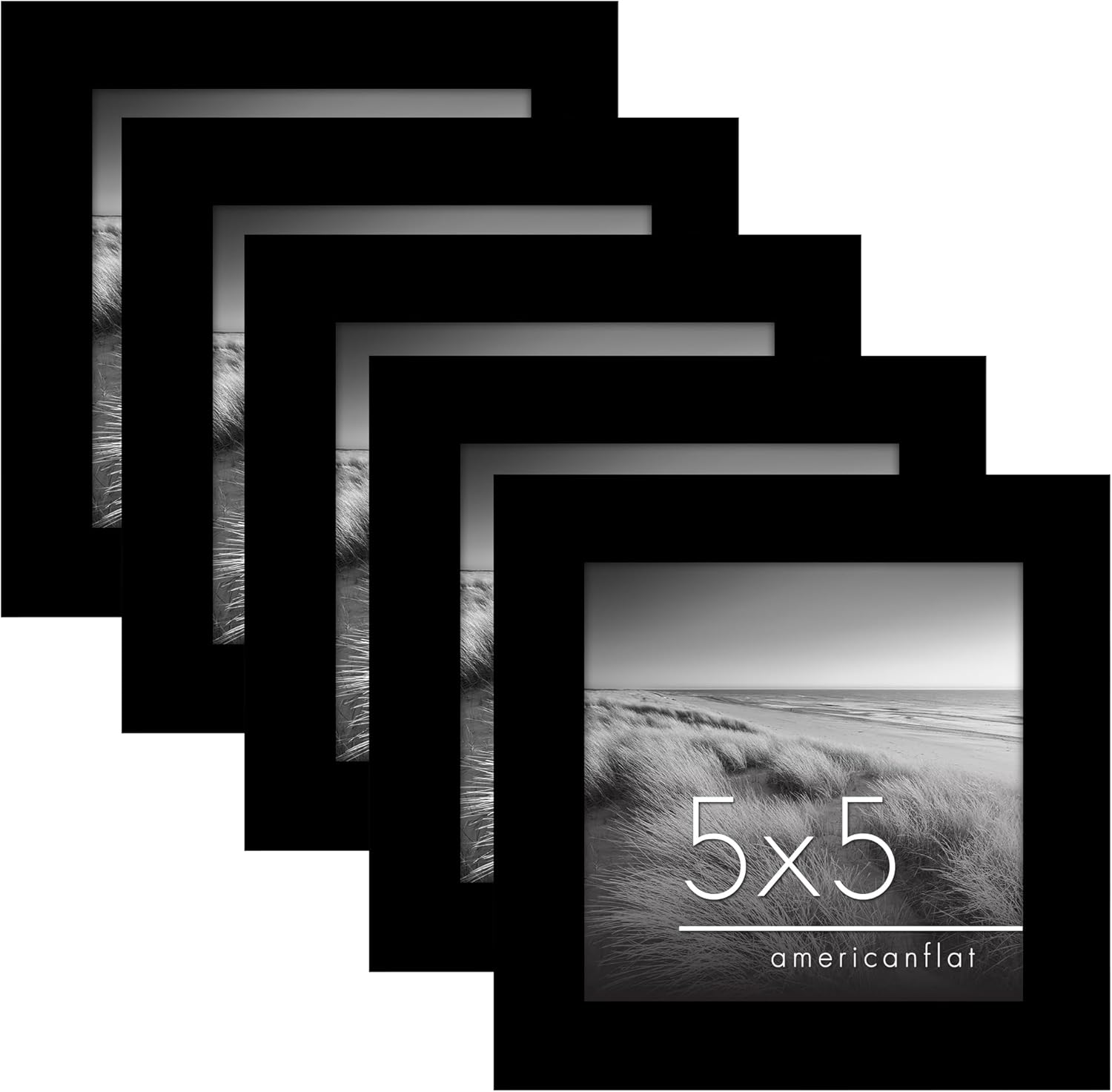 Amazon.com: Americanflat 5x5 Picture Frame with Polished Plexiglass ...