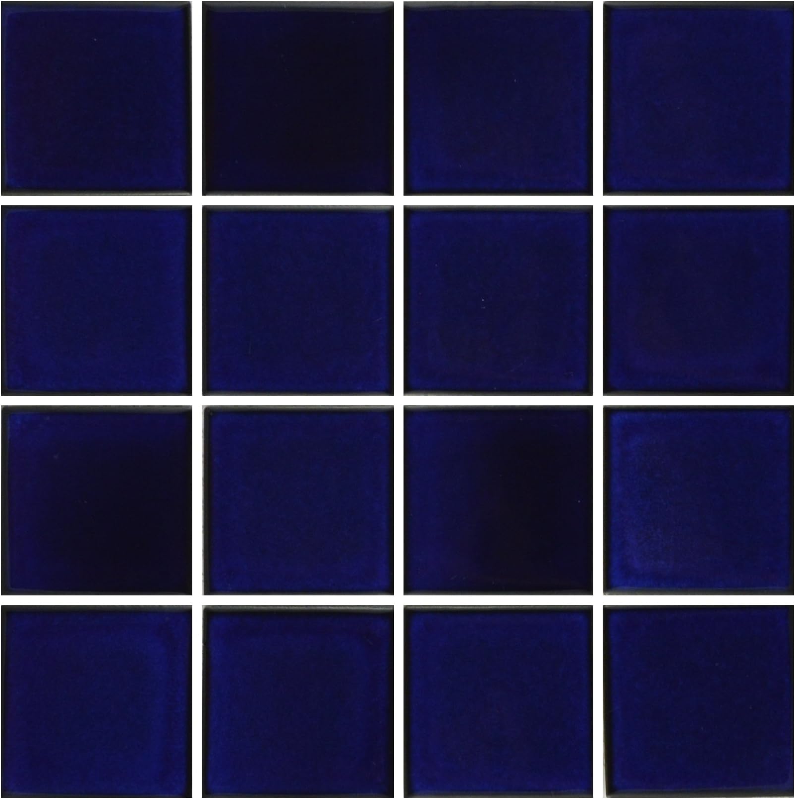 Tenedos Premium Quality Cobalt Blue Porcelain Square Mosaic Floor Wall ...