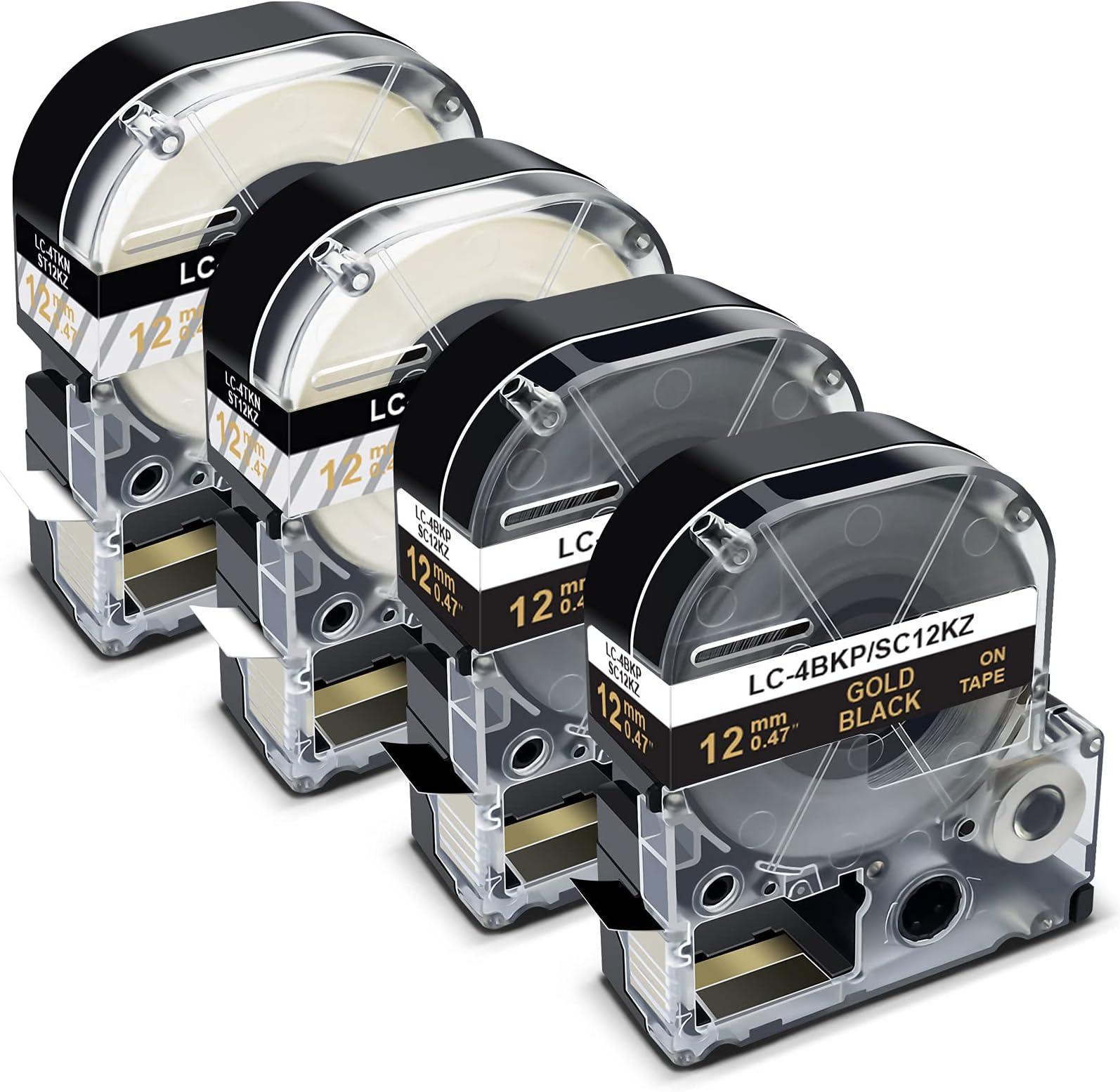 Amazon.com: Epson LabelWorks Clear Tape Cartridge (Black on Clear) (~1/ ...